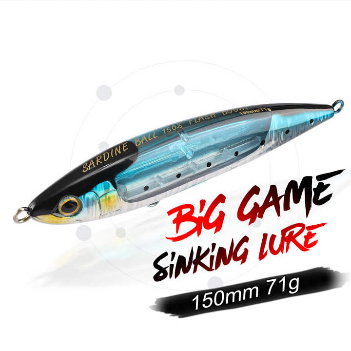 150mm Sardine Ball Stickbait GT Tuna Sea Fishing Lure
