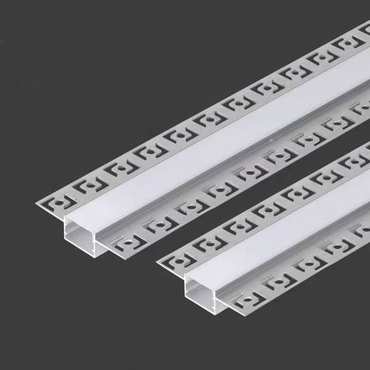 M60-13 Black Aluminum Led Recessed Light Diffuser Channel 1m/2m/3m