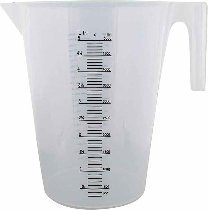 5 Liter Plastic Bucket - Ideal for Painters & Measuring