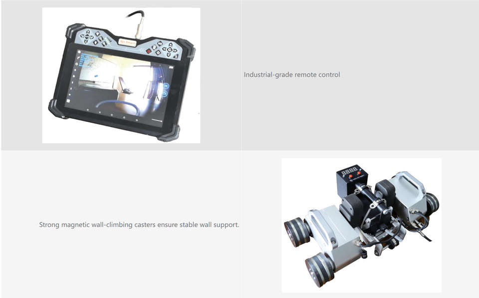 JZJR50 Industrial Magnetic Crawler Robot for Tank and Pipeline Visual ...