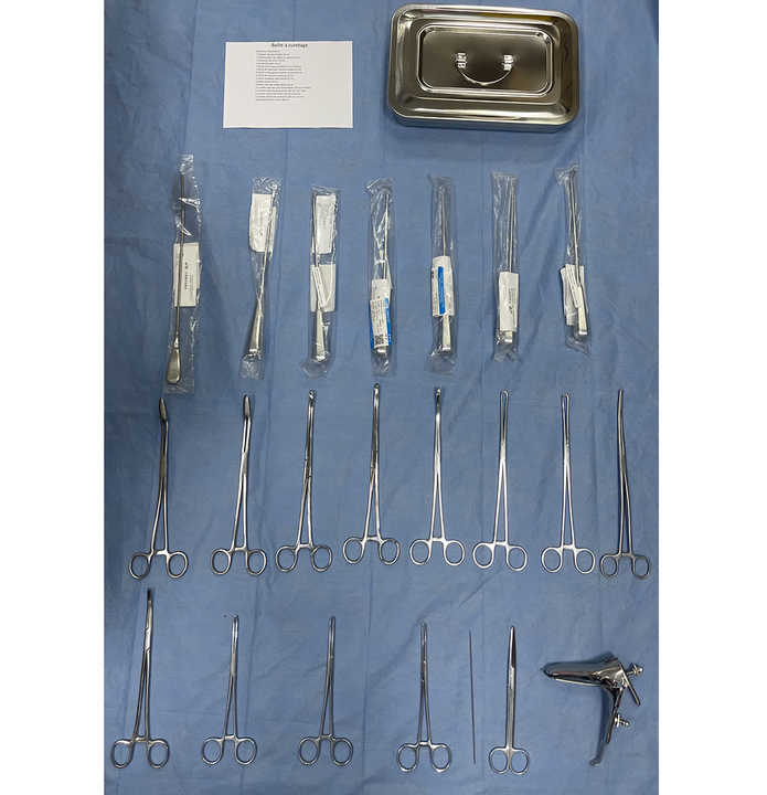 Medical Surgery Box - Dilatation and Curettage Tool Set