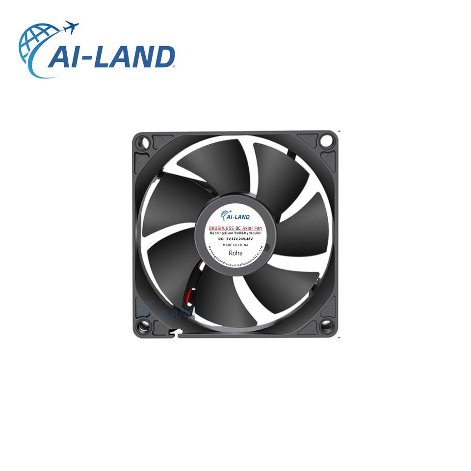 80mm Brushless Axial Cooling Fan DC 12V/24V 80x80x20mm CE Certified OEM ...