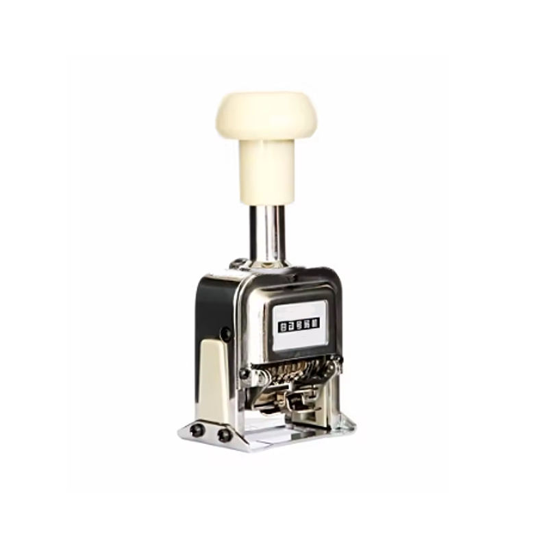 Textile Metal Manual 6 Digits Self-inking Seria Number Stamp Hand ...