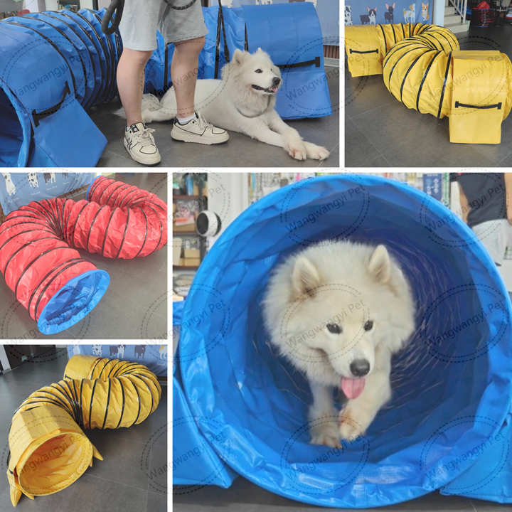 Reinforced PVC Dog Agility Play Tunnel Tube Professional 600mm Heavy ...