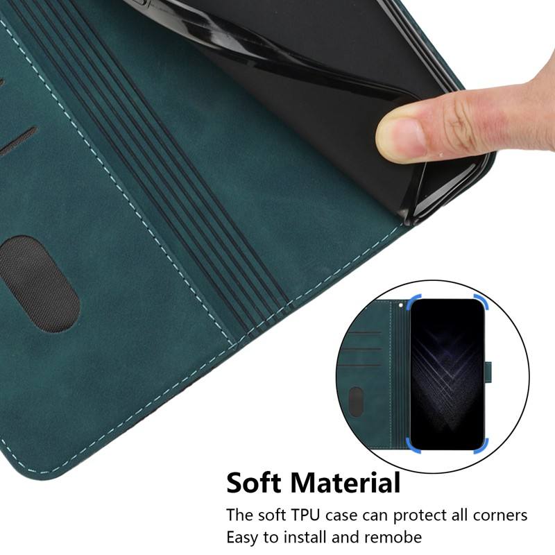 Diamond Embossed Solid Color Flip Stand Case for Realme C85/C85 Pro