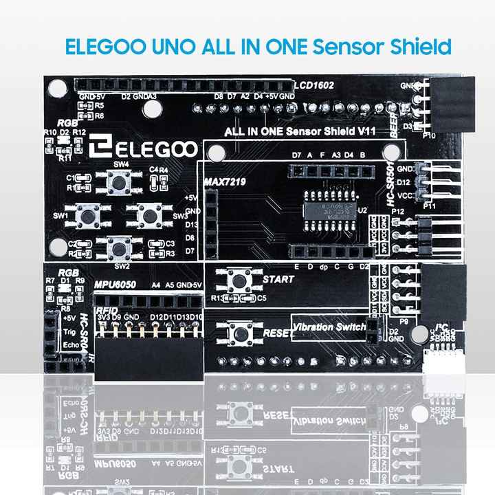 ELEGOO V2.0 Upgraded UNO R3 Robotics Kit Most Complete Starter ...