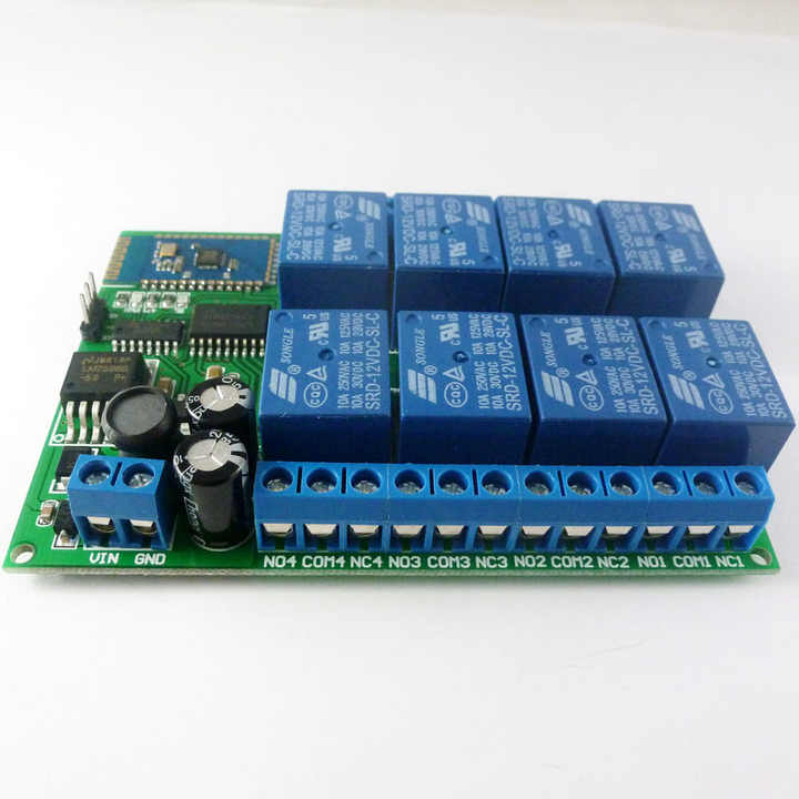 Wifi Controlled Relay Module - 8 Channel Bluetooth Smart Switch