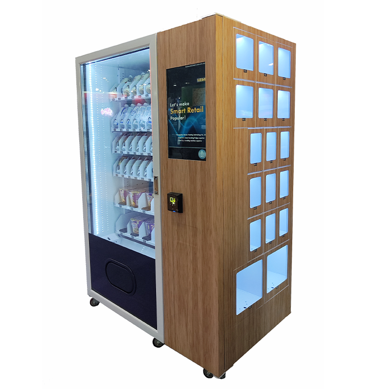 Spiral Vending Machine with Lockers - Snack & Drink Vending for Sale