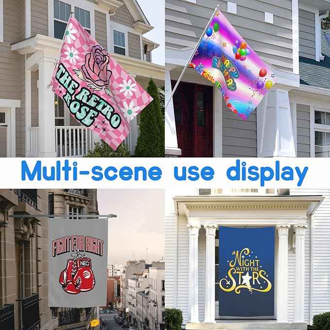 3x5FT Double Sided Custom National American Flag Banner Make Your Own ...