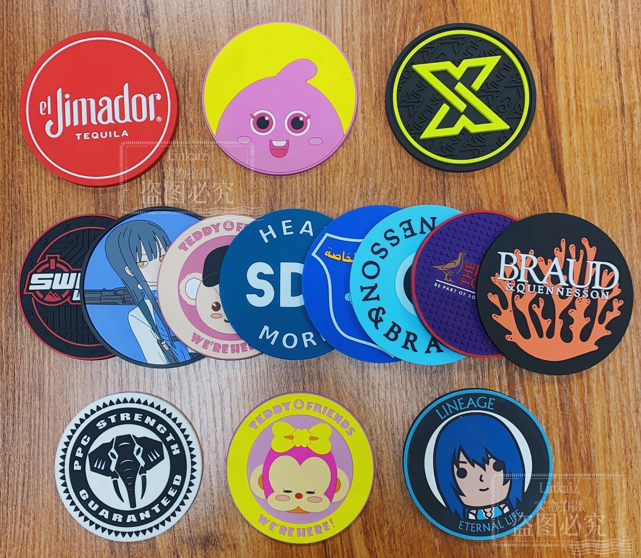 Beverage Coasters - Plastic Drink Coasters Round Eco-Friendly