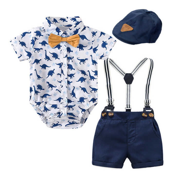 Custom Bulk Boy New Born Baby Clothes Sets for Formal Parties