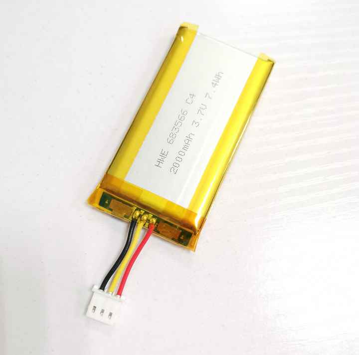 カスタマイズリポバッテリー3.7V 903562 2000 2600mahの小型サイズの7.4Whリチウムポリマーバッテリーコネクタ ...