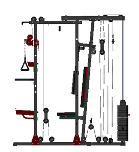 Shoulder Pulley Machine Exercises - Pull Machine Workout - Adjustable ...