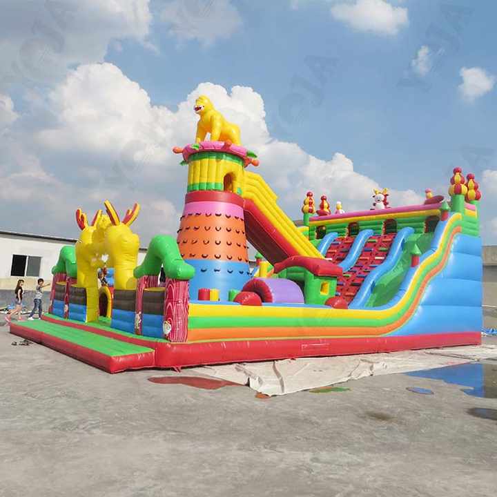 Inflatable Jungle Animal Funcity Inflatable Colorful Amusement Parks ...
