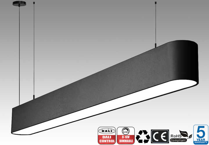 Tunable White RAL Color Housing LED Linear Light With Rounded Ends ...