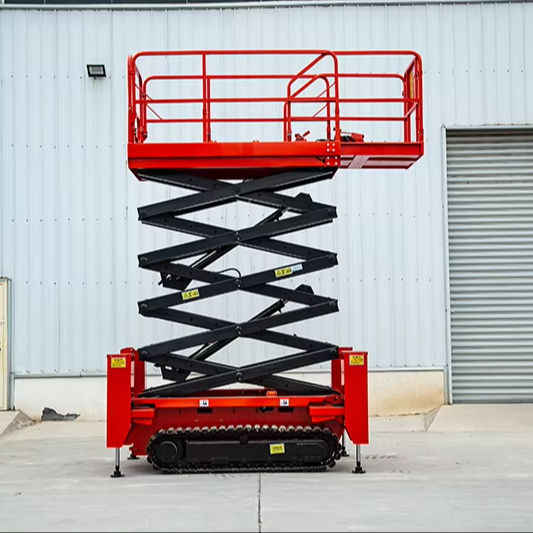 Rough Terrain Electric Diesel Man Lift Tracked Driven Crawler Scissor ...