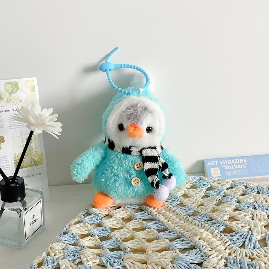 Peluche Winter penguin Keychain Christmas Plush Keychains Cute Soft ...