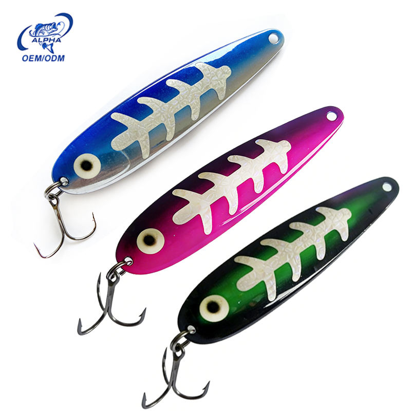 Alpha Multicolored Hard Metal Fishing Lures Jigging Bait Tackle & Bass ...