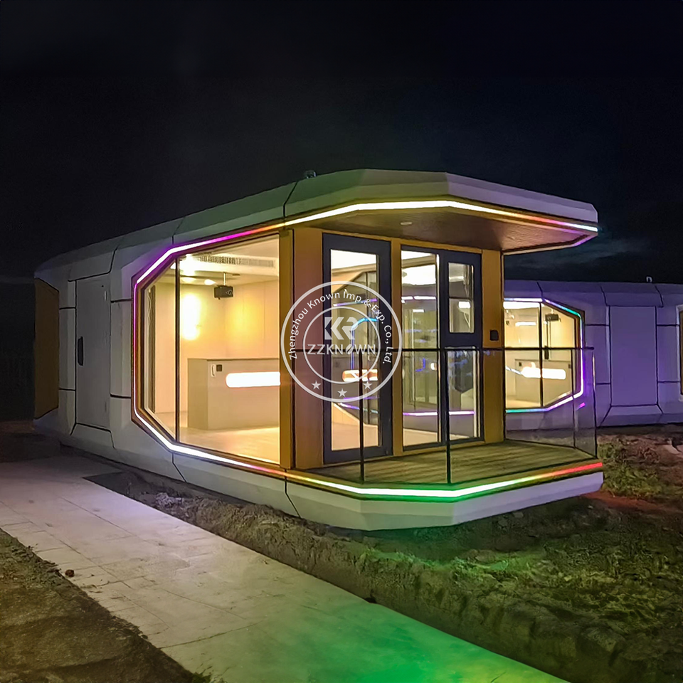 Apple Pod Space 20Ft Mobile Prefab Capsule House with Bathroom Steel ...