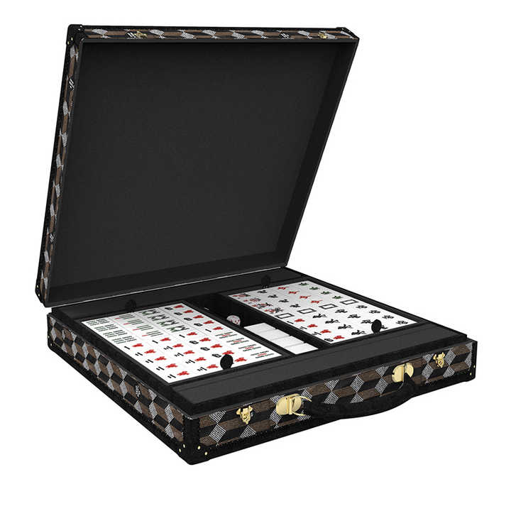 Luxury Leather Mahjong Box - Perfect for Christmas Parties