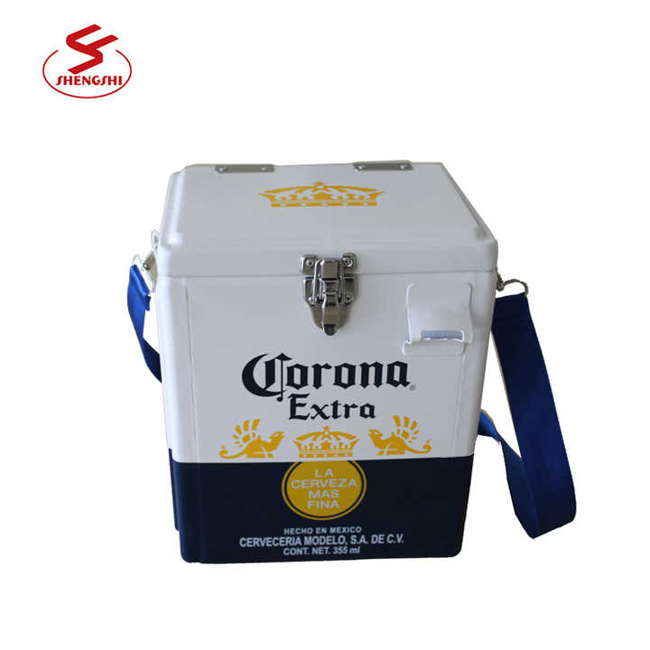 Retro Metal Ice Beer Coolers - Perfect for Storage & Style