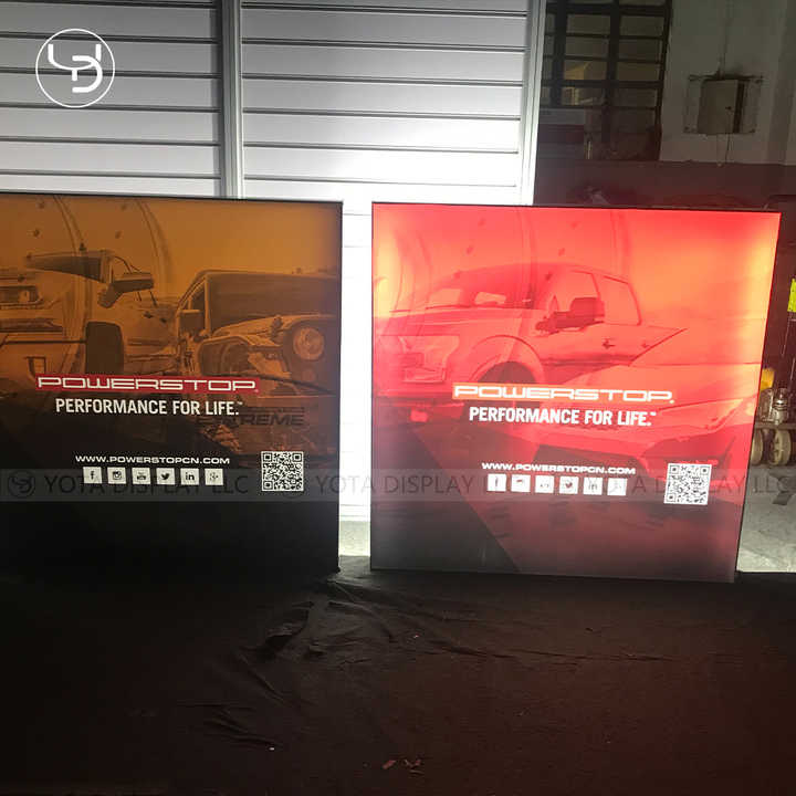 Tawns 4x4 SEG LED Backlit Wall Shelf Display Light Box Trade Show ...