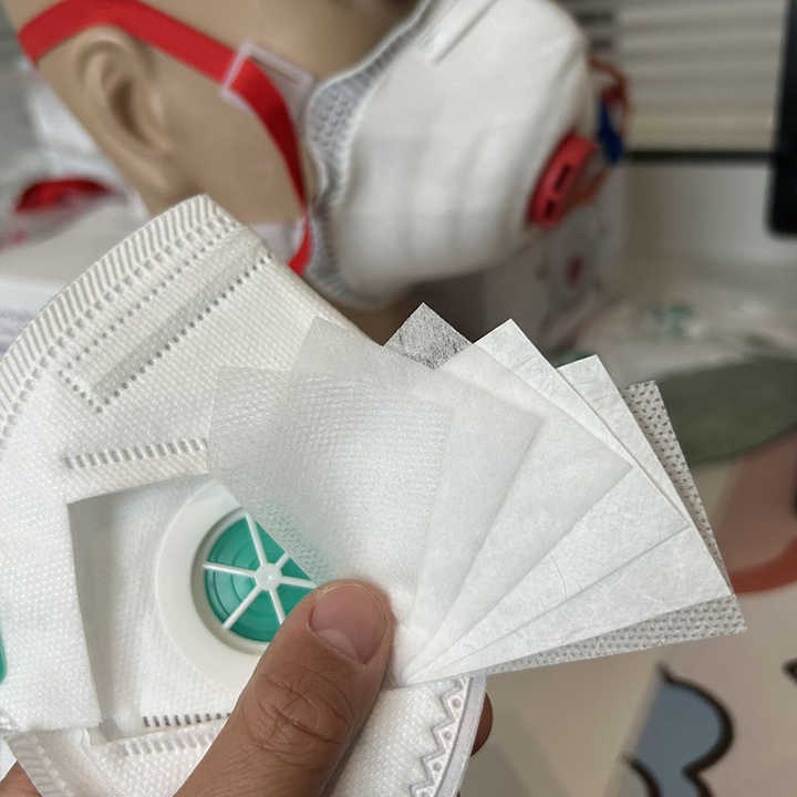 FFP3 Face Mask with Breather Valve High Quality Fabric Adjustable Nose ...