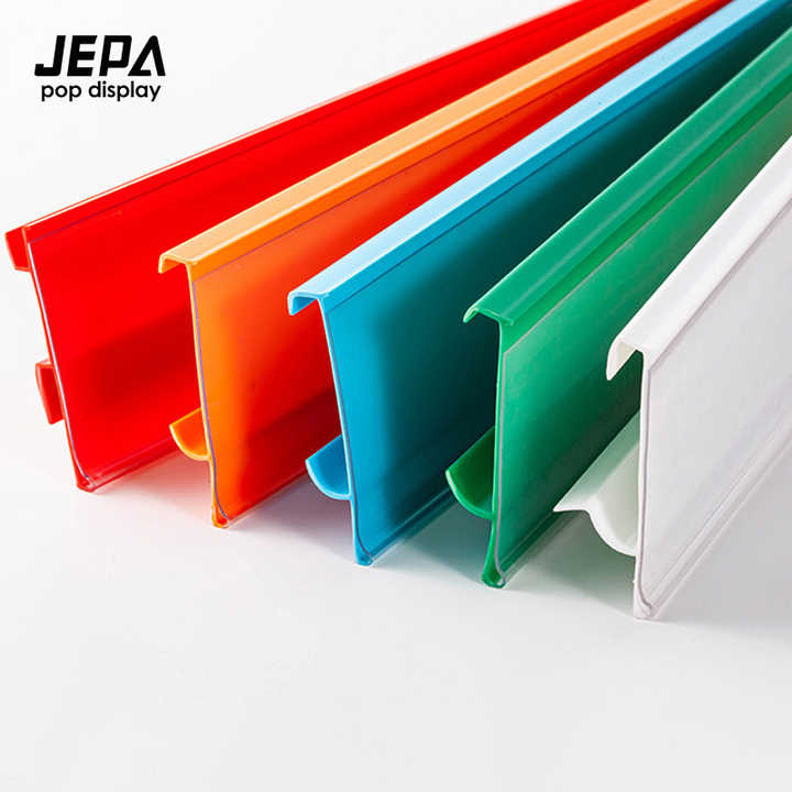 Supermarket Reusable PVC Shelf Tags Plastic Product Information Price ...