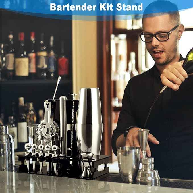 High Quality Black Acrylic Bar Tool Organizer Bartending Equipment ...