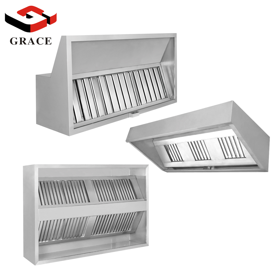Factory Commercial Stainless Steel Vent Hood Kitchen Equipment Grease ...