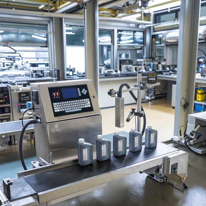 Automatic Industrial CIJ Inkjet Printer for QR Code Printing