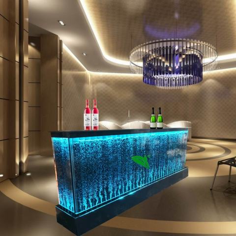 Modern Bar Furniture with LED Changing Acrylic Water Bubbles