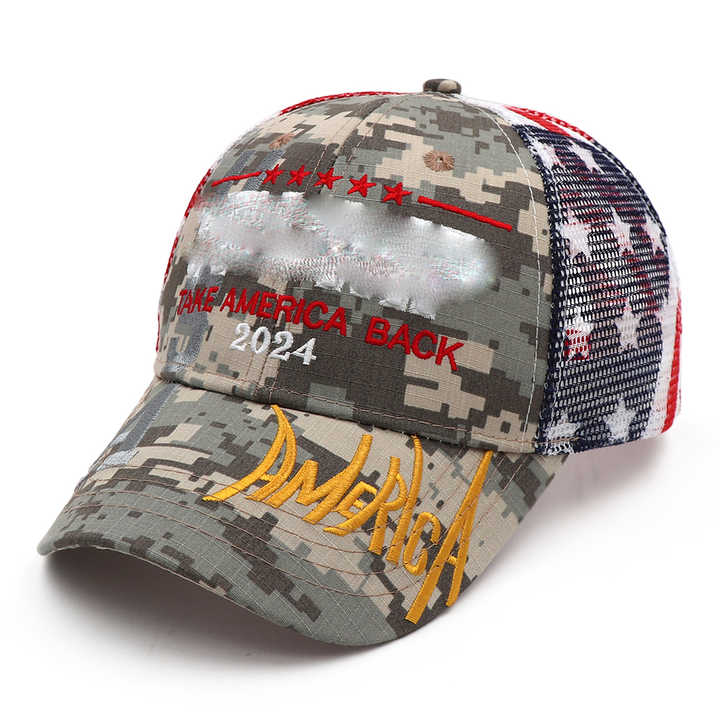 High Quality 2024 Republican Election Hat USA Flag Trucker Caps Hats ...
