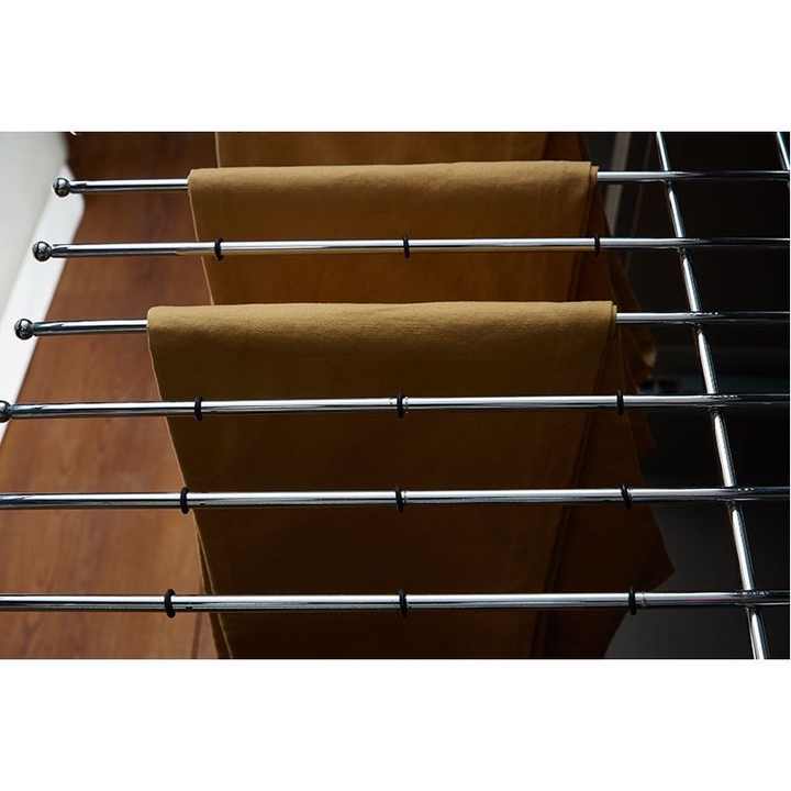 Wellmax Adjustable Height Trouser Rack - Modern & Soft-closing