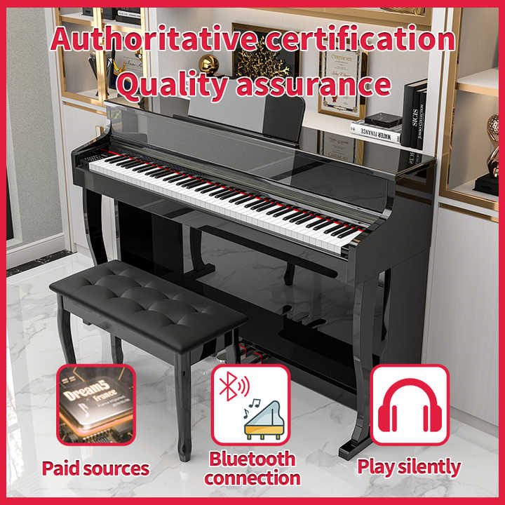KIMFBAY Acoustic Piano Electric - 88 Key Professional Keyboard