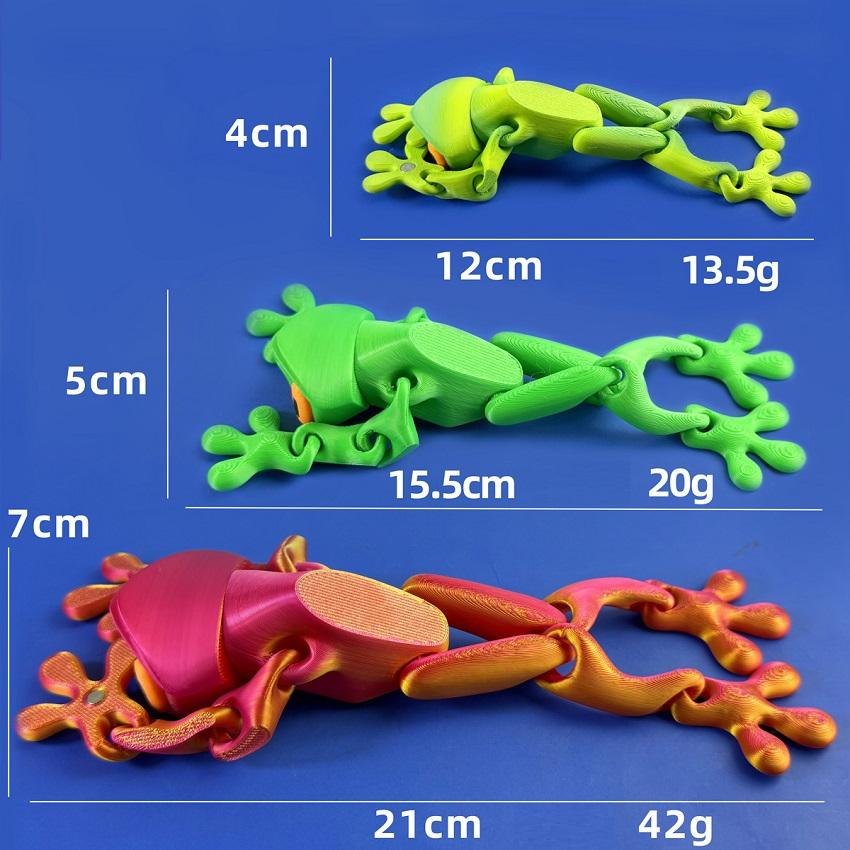 3D Printed Magnetic Frog 3D Printed Frog Fridge Magnets Jointed Jumping ...