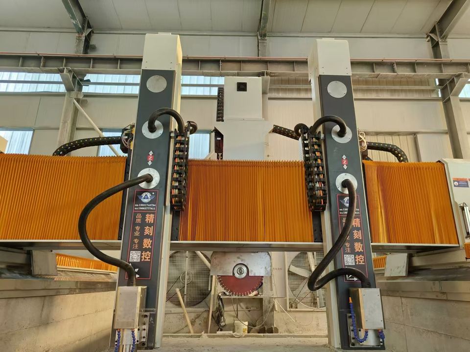 JK-3225 2 Spindles +1 Blade Stone Engraving Machine 7.5kW AC380V PLC ...