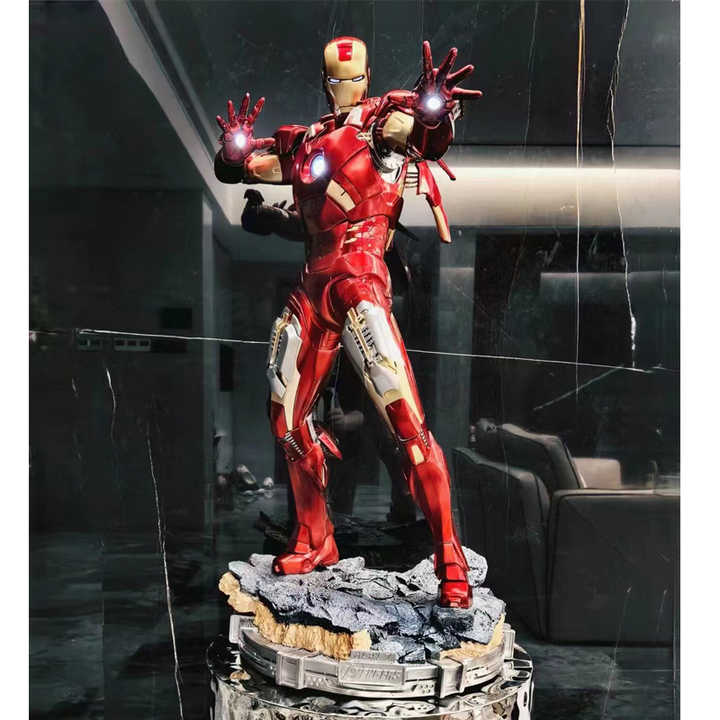 Large Size ironman Statue marvel Movie Action Figure Iron Man Resin ...