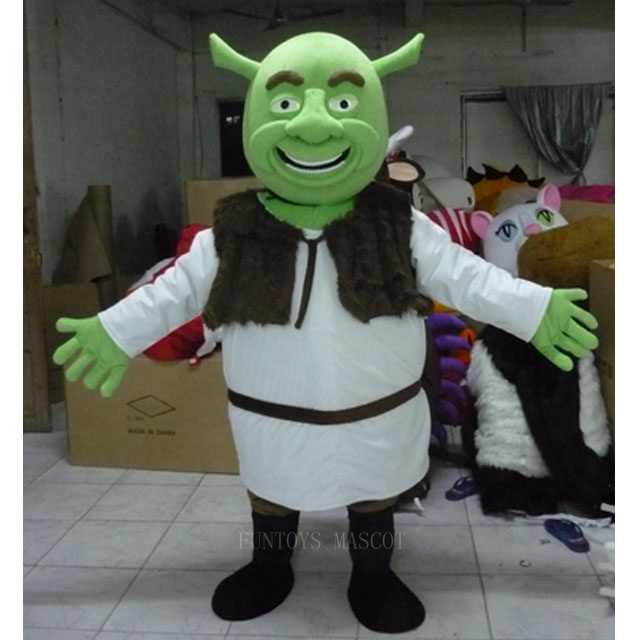 Funtoys CE Fursuit Shrek Mascot Costume Cosplay Adult Mascotte