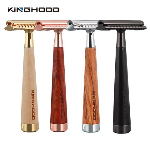 Mens Straight Metal Stainless Steel Double Edge Shaving Safety Razor ...