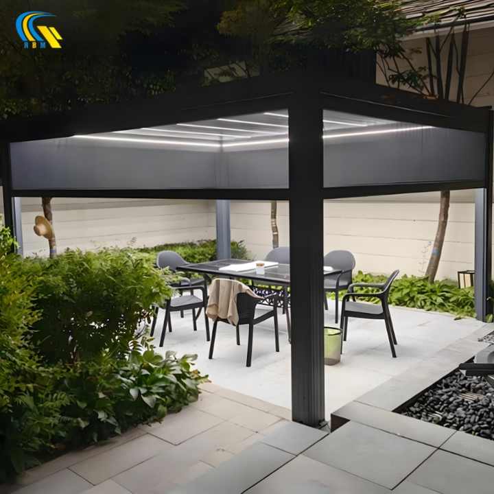 Modern Electric Intelligent Garden Metal Aluminum Alloy Pavilion Is ...