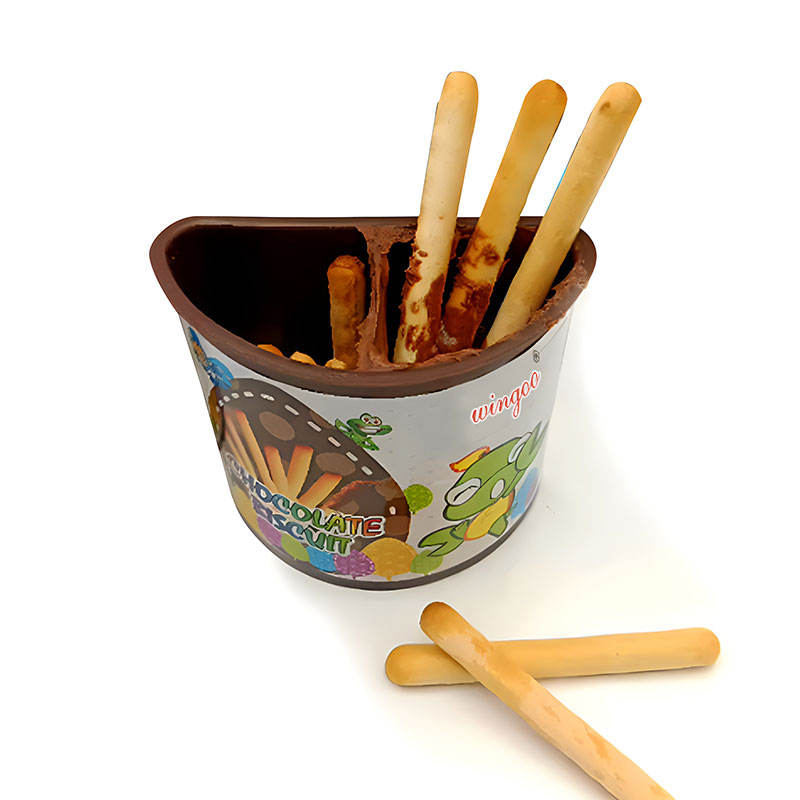 Sweet Crunchy Mini Biscuit Sticks with Chocolate Dip