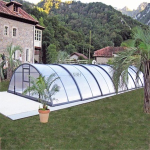 Automatic Retractable Roof - Swimming Pool at Roof - Aluminum Alloy Frame