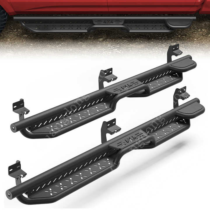 Running Boards Two Stairs Drop Side Steps for 2009-2018 Ram 1500 Crew ...