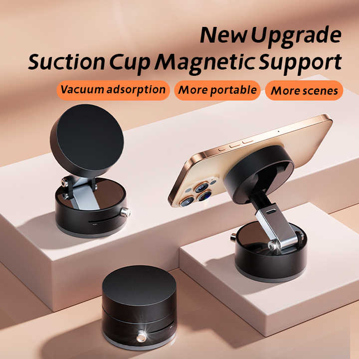 Portable Multifunction Flexible Phone Stand New Black Technology Vacuum ...