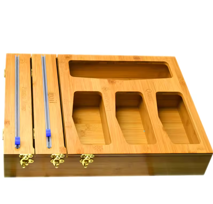 High Quality Kitchen Wooden Drawer Organizer with Plastic Foil ...