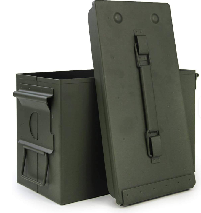 M19A1 30 CAL 50 CAL Fat 50 CAL Metal Ammo Can for Bullets Box ...