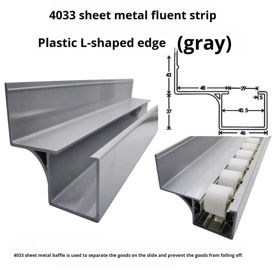 Fluid Strip Plastic L-Shaped Edge Guard Gray Beige Straight Edge Guard ...