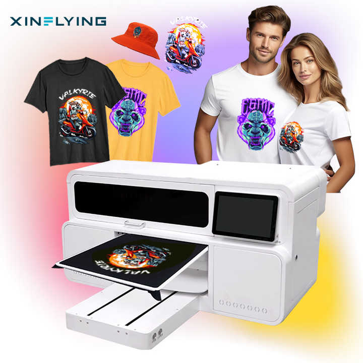XinFlying A3 Impresora Dtg Textil Tshirt Printer Dual Head Dtg I3200 Printer Single Tation ...