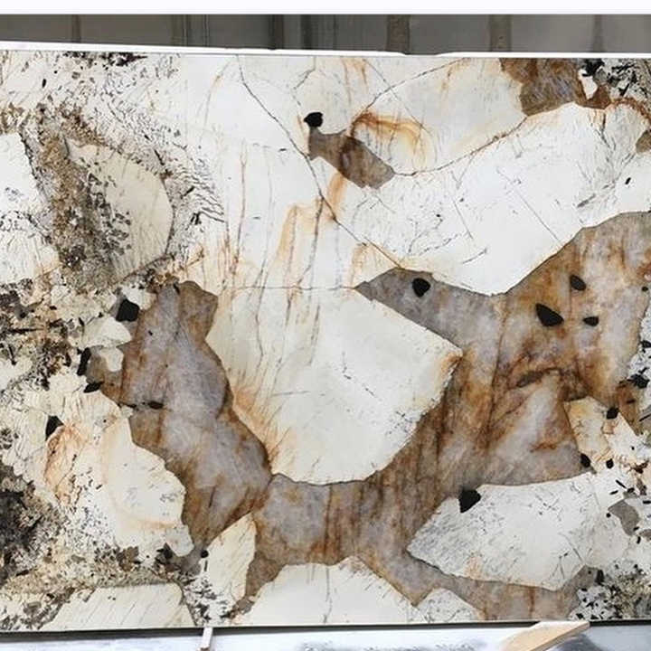 Modern Luxury Brazilian Pandora Marble Slab White Natural Stone for ...